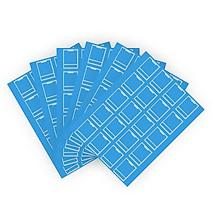 ZugGear DUROCK Switch Film for Cherry MX Compatible Mechanical Keyboard Switches, 0.15mm HTV+PC Soft Double Layer Keyboard Switch Film (120pcs)