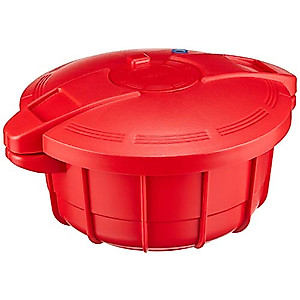 Meyer MPC-2.3IR Microwave Pressure Cooker, 0.6 gal (2.3 L), Polypropylene, Easy Cooking, Time-Saving, Rice Cooking, Italian Red