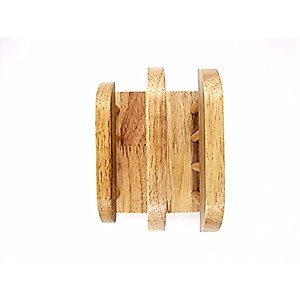 LENITH Wooden Dual Cutting Board Rack Chopping Board Organizer Stand Holder Kitchen