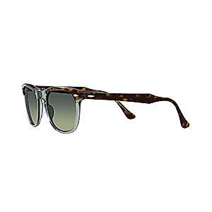 Ray-Ban RB2398 Eagleeye Square Sunglasses, Havana on Transparent Green/Green Vintage, 53 mm