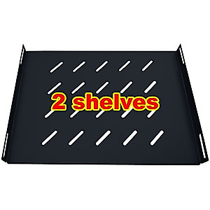 Server Rack - Wall Mount Network Enclosure - Locking Wall IT Cabinet - 19 Inch Rack Av Audio Video Rack Lockable Cabinet Network Rack - Powerbar - Shelf - Fan - Feet (22U (24" w x24 d x43 h))