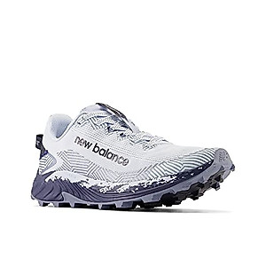 New Balance Women's FuelCell Summit Unknown V4 Trail Running Shoe, Blue/Outerspace, 8