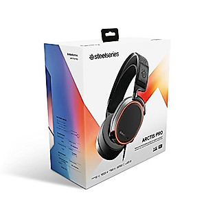 steelseries Arctis Pro High Fidelity Gaming Headset - Hi-Res Speaker Drivers - DTS Headphone:X v2.0 Surround for PC (Renewed)
