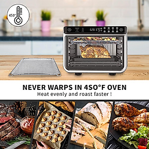 Air Fryer Oven Basket, Original Replacement Baking Trays for NINJA DT201 DT251 Foodi Digital Air Fryer Oven, Mesh Basket, Ideal Accessories for Air Frying and Dehydrating