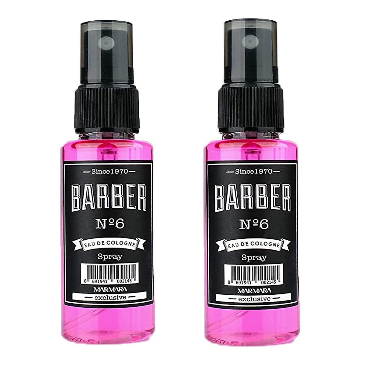 barber marmara Marmara Barber Cologne - Best Choice of Modern Barbers and Traditional Shaving Fans No 6 New Series, 50ml x 2 Spray Bottles
