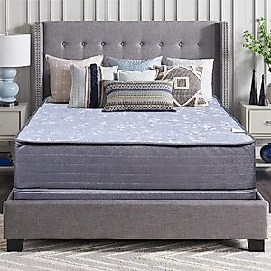 Nutan 11-Inch Firm Foam Encased Euro Top Gel Infused Innerspring Mattress and 8" Wood Box Spring/Foundation Set, Queen