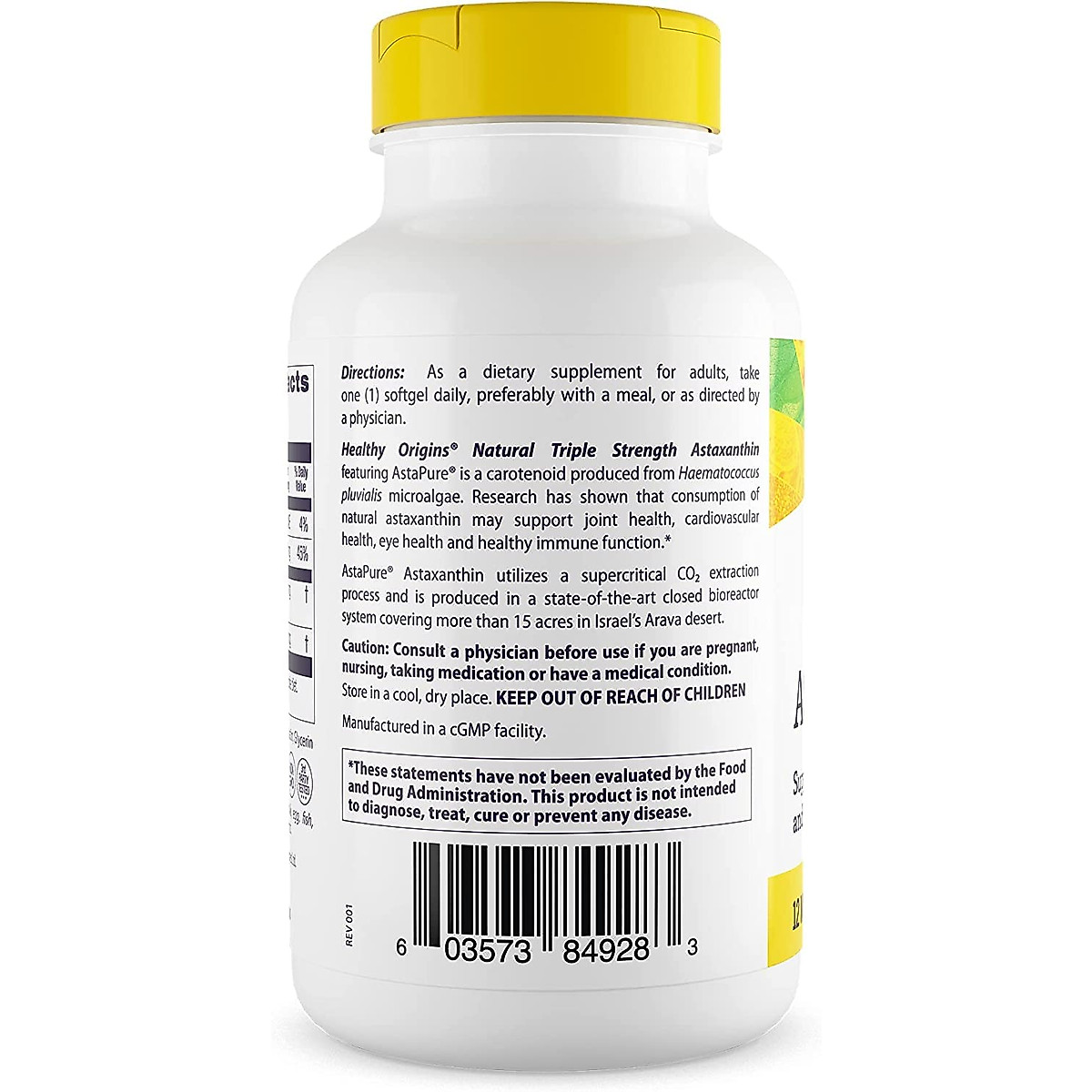 Healthy Origins Triple Strength Astaxanthin (Complex), 12 mg - Supports Heart Health, Immune System & Joint Health - Gluten-Free Supplement - 150 Softgels