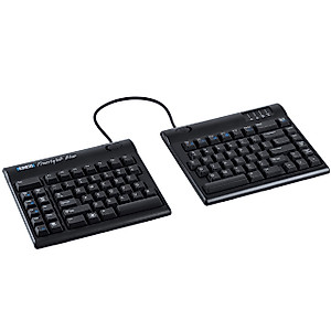 KINESIS Freestyle2 Blue Wireless Ergonomic Keyboard for PC (9" Separation), Dark Gray