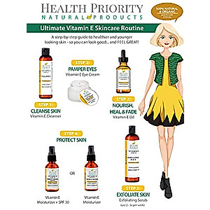 Organic Daily Moisturizer with SPF Infused with Vitamin E Oil | Sunscreen for Face | Anti-Aging Hydrating Lotion for Skin | Facial Moisturizer with SPF to Protect against UV Rays | 1 Fl Oz