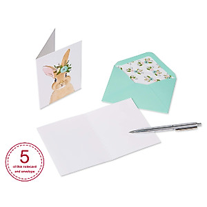 Papyrus Blank Cards with Envelopes, Woodland Animals (20-Count)