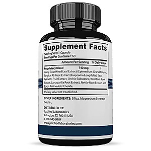 Stinagra RX 742mg All Natural Advanced Men's Health Formula 60 Capsules