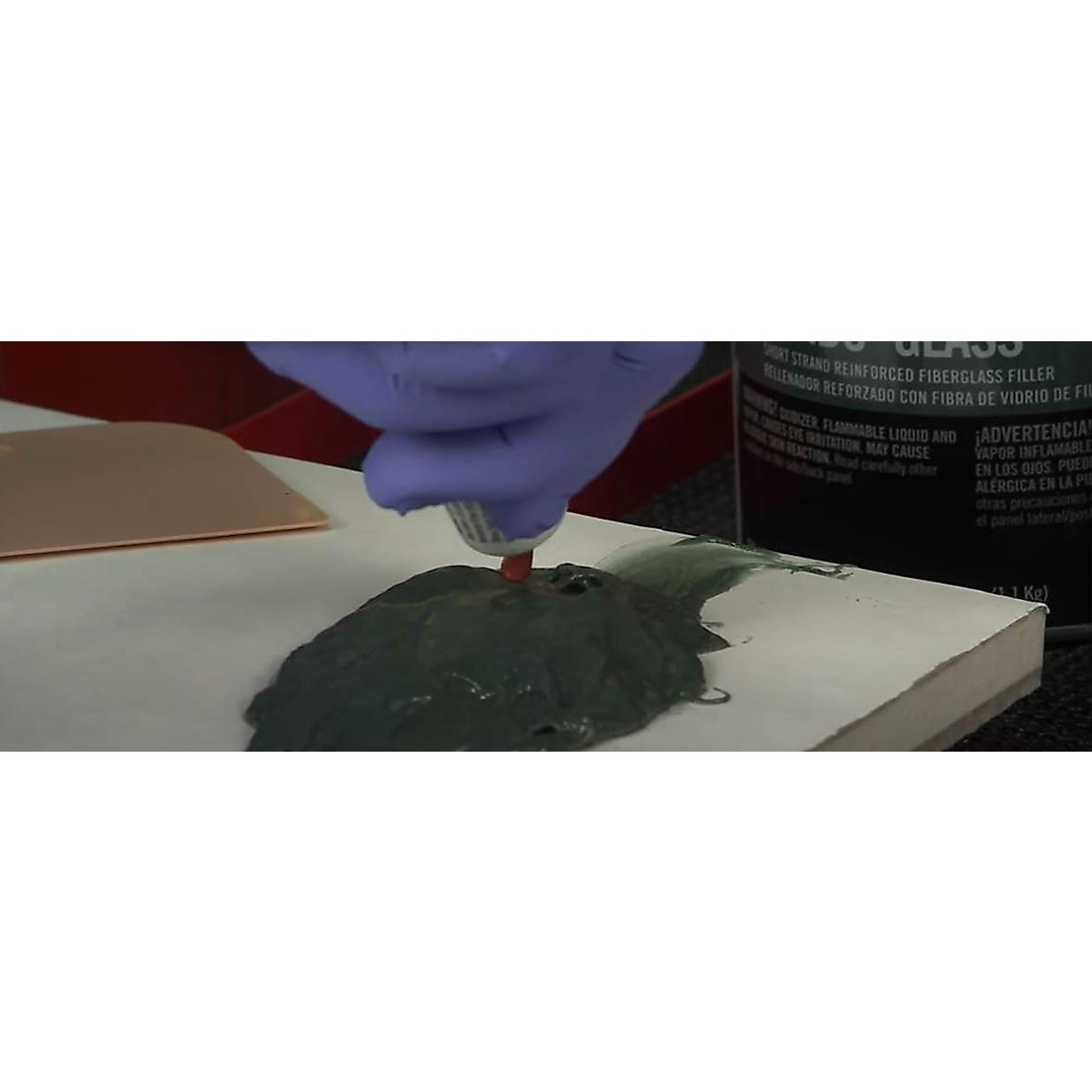 Bondo Glass Short Strand Reinforced Fiberglass Filler,Stage 2, 2.56 Oz Filler and 1 Oz Cream Hardener