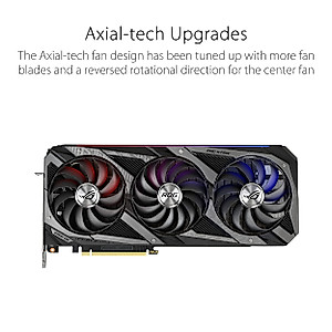 Asus ROG Strix NVIDIA GeForce RTX 3080 Ti OC Edition Gaming Graphics Card (PCIe 4.0, 12GB GDDR6X, HDMI 2.1, DisplayPort 1.4a, Axial-tech Fan Design, 2.9-Slot, Super Alloy Power II, GPU Tweak II)