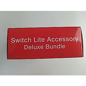 HEYSTOP Kompatybilna Torba do przenoszenia Nintendo Switch Lite, ochronne case NA wyświetlacz z z hartowanego szkła, karta do greed, 6 nakładek NA kciuk do zestawu akcesoriów Nintendo Switch Lite