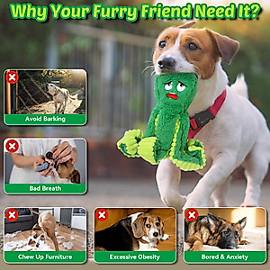 loncoldy Squeaky Dog Toys for Large Dogs, Plush Dog Toys to Keep Them Busy, Large Dog Toys for Aggressive Chewers, Crinkle Dog Toy, Tug of War Octopus Dog Toy for Large Medium Small Dogs