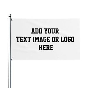 Custom Flag 3x5ft Personalize Add Your Text Photo Image Custom Yard Flags Dorm Room Flags For Garden Street Decoration Flag & Banners