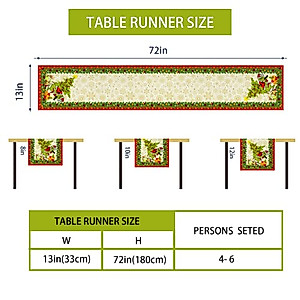 Linen Grinch Christmas Decorations Christmas Table Runner Merry Grinchmas Grinch Table Runner Tablecloth Christmas Xmas Winter Holiday Home Kitchen Dining Room Table Decorations 13x72 Inch