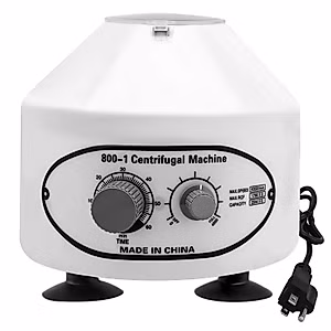 Centrifuge Machine, Lab Benchtop Centrifuges, Desktop Electric Lab Laboratory Centrifuge Machine Lab Medical Practice w/Timer and Speed Control - Low Speed,4000 RPM, Capacity 20 ML x 6-110v