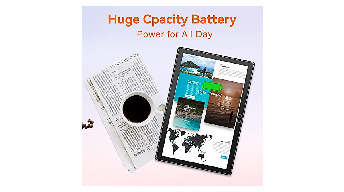 2023 Upgraded Android Tablet - 10.1 Inch, Octa-Core