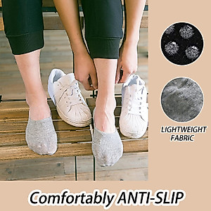 No Show Men Footie Sock Low Cut Liner Thin Embroidered Initial Letter Dark Boy Running Short White Sock 5 7 or10 Pairs (10 Pairs-Pure Colors)