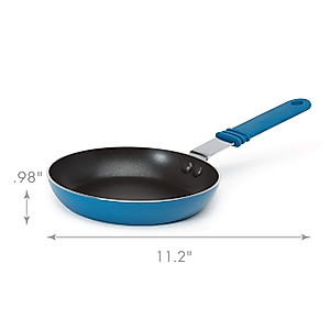 Ecolution Kitchen Extras 5-1/2-Inch Fry Pan, Mini, Blue