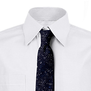 Ambesonne Necktie, Stars Constellation Art, 3.7", Night Blue