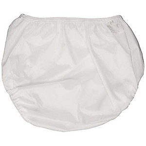 Dappi Waterproof 100% Nylon Diaper Pants, White, X-Large (2 Count)