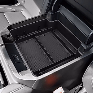 MARCHFA Center Console Organizer Tray Compatible for 2021 2022 2023 Chevy Suburban Tahoe Accessories Armrest Tray Organizer for 2021 2022 2023 GMC Yukon Insert Secondary Storage Box