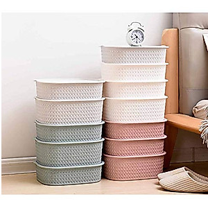 Czlsd Covered Underwear Storage Box Three-Piece Thickened Grid Panties Socks Storage Box Plastic Wardrobe Bra Finishing Box (Color : White)