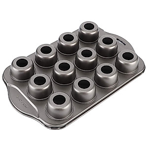 Mini Muffin Cheesecake Pan,12 Cavity with Removable Bottom Cupcake Pan Mini Round Cake Pans Nonstick Cake Mold DIY Baking Cake Mold Bakeware Kitchen Utensils