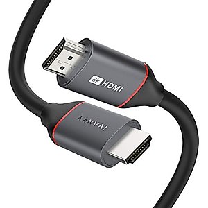 IVANKY 8K HDMI 2.1 Cable 3.3FT/1M, 48Gbps High Speed HDMI 2.1 Cable, 4K@120Hz 8K@60Hz 144Hz HDMI Cable, 7680P, DTS:X, eARC, HDR, HDCP 2.2 & 2.3, for Fire TV/Roku TV/PS4 5/Xbox Series X