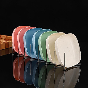 Aebor Pot Lid Organizer, Kitchen Dish Plate Pot Lid Holder Adjustable Length Stainless Steel Chopping Board Organizer Stand Holder for Pan Lids, Plates, Dishes, Cutting Boards (2Pcs(Longer Version))