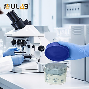 ULAB Scientific Cryo-Safe -1℃(-33.8℉) Freezing Container, Polycarbonate Jar with High-Density Polyethylene Closure, 18-Place Tube Holder, UCP1001