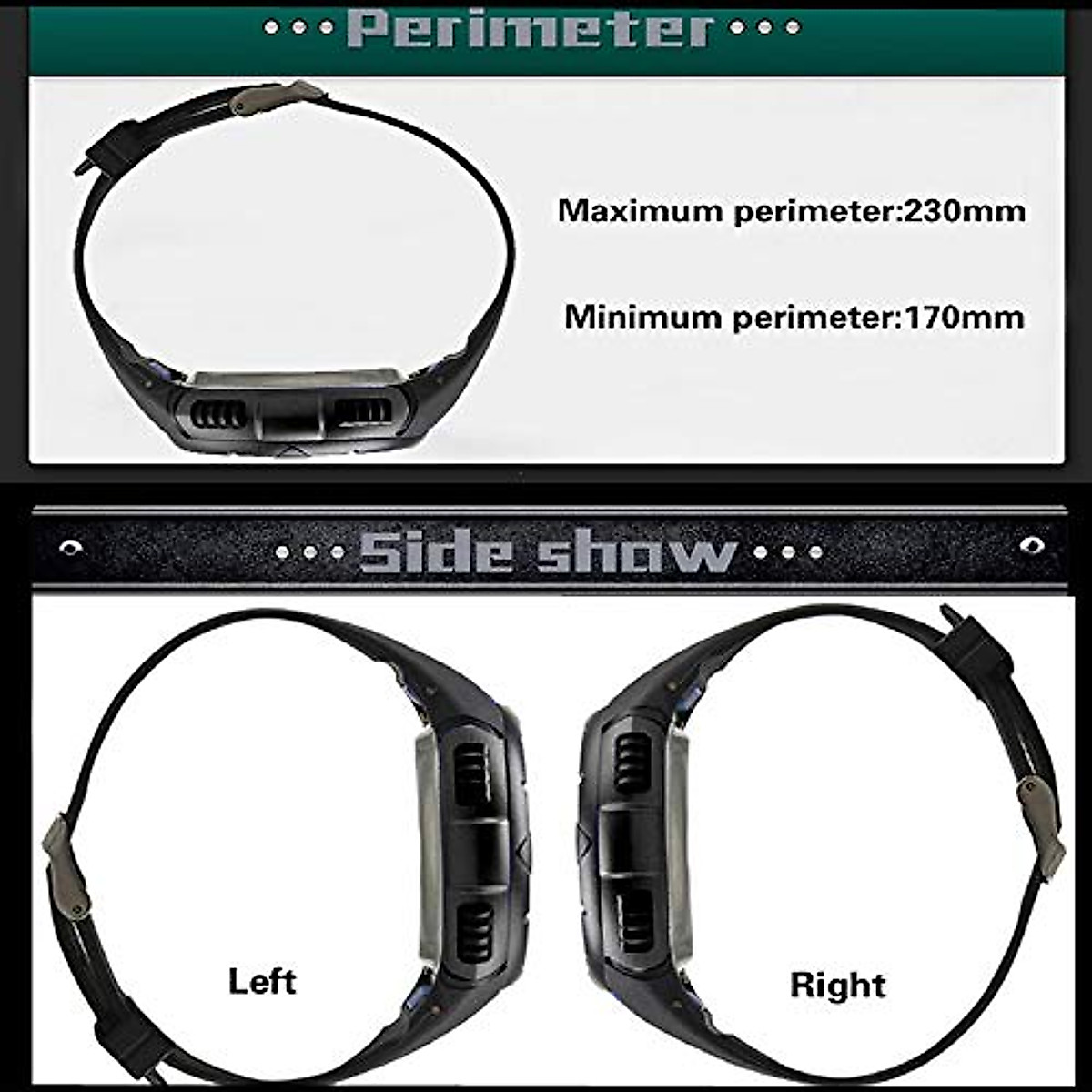 Men's Digital Sports Watch Waterproof Military Electronic Stopwatch for Men with Auto Date Alarm LED Backlight Chronograph Black