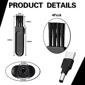 TOODOO 13 Pieces Replacement Charger USB Adapter Replacement Shaver Charger Cord USB Cable USB Data Line and Cleaning Brush Shaver Brushes for Electric Shavers, Beauty Equipment, Lamps and So on