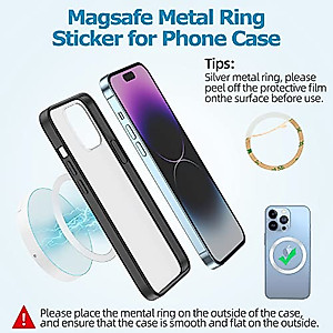 Continuity Camera Mount for MacBook Laptops/iPhone 12, 13 & 14 Series, Compatible with Magsafe, iPhone Webcam Mount for iOS 16 & macOS Ventura, Desk View Avaliable, Includes Magnetic Metal Ring