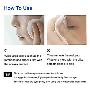 Keenoniks Dual Texture Cleansing Pads with Facial Essence 70ea Large Value Pack- Cabbage & Moringa Wipes for Quick Cleansing, Makeup Remover, Mild Exfoliator | Korean Skincare - (9.29Oz)