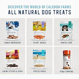 Caledon Farms Plaque Busters with Bacon Dog Treats: Grain Free, Gluten Free, No Additives, Colors or Preservatives, Brown 8 Count (Pack of 1)