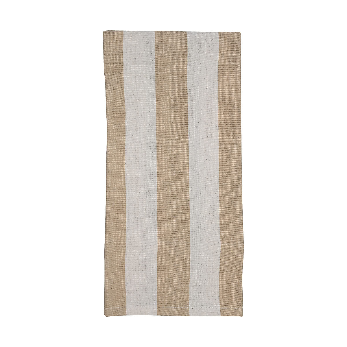 Foreside Home and Garden Set of 4 Embroidered Cross Brown Cotton Tea Towels