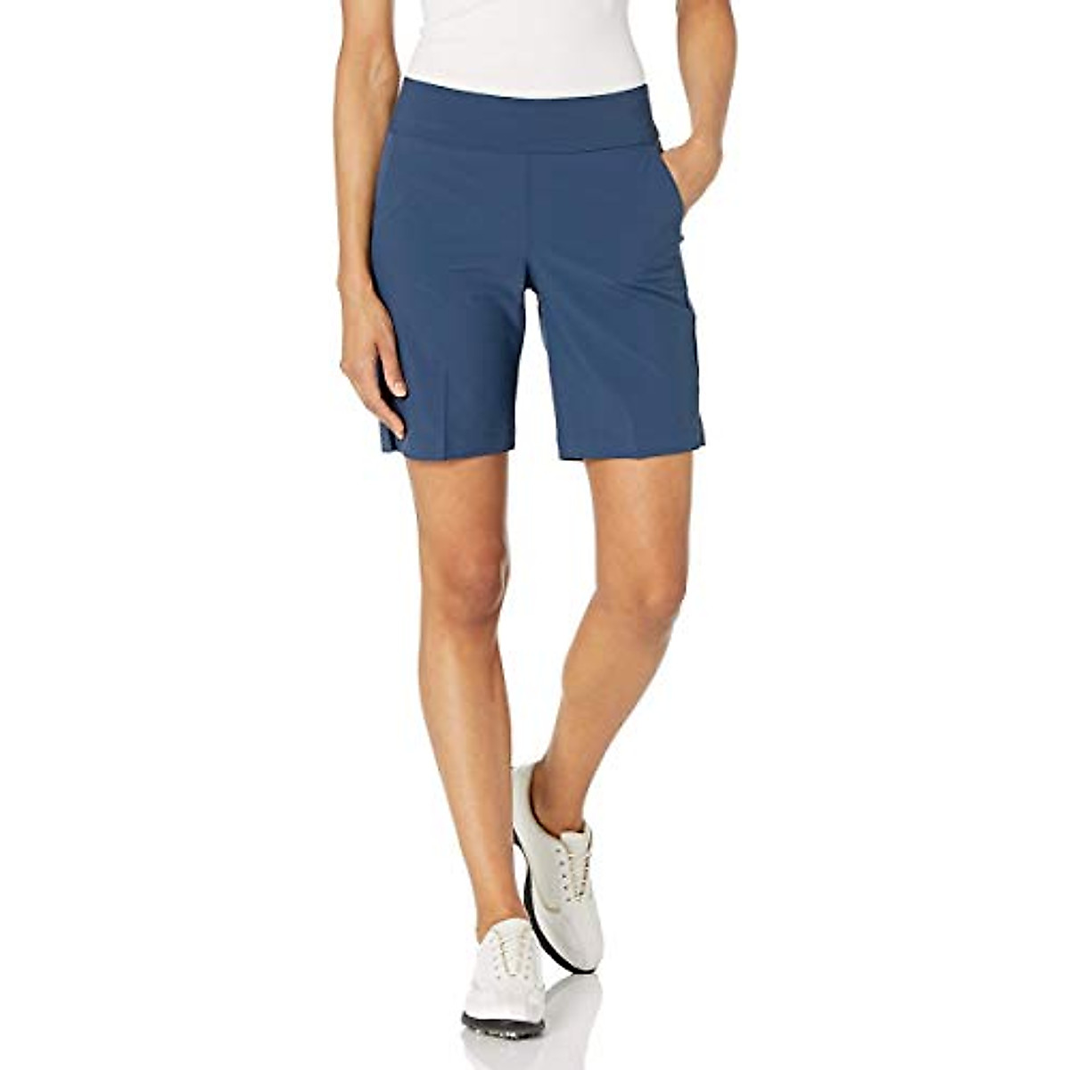 adidas Golf Women's Modern Bermuda Golf Short, Navy, Small