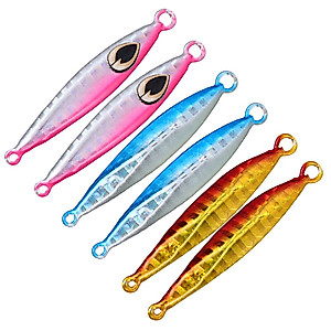 BESPORTBLE 12 pcs Metal Bait Hard Fish baits Hard Lures kit Hard Fishing Lures Fishing Kits Swim Fishing Fish Hook Bait Iron Lures swimbait Saltwater Lures Fishing Tools Iron Plate Fake Bait