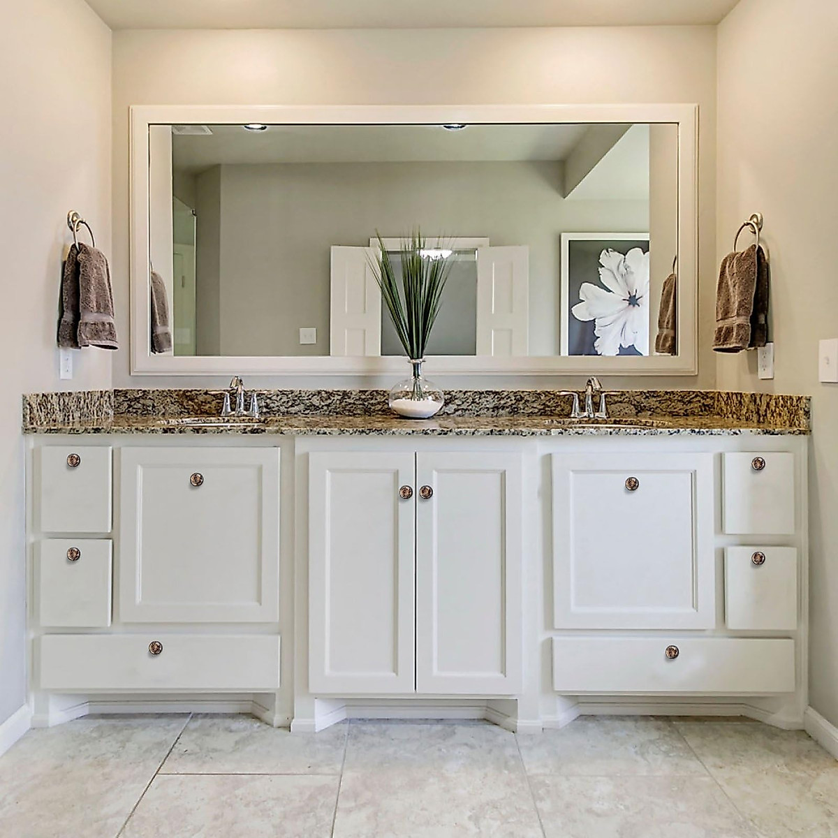 12 Pack Texture of Turtle Carapace Cabinet Knobs for Kitchen Cabinets Knobs and Drawers Dresser Knobs Closet Door Knobs Pull Hardware Handle