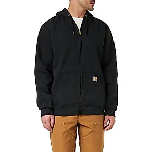CarharttmensLoose Fit Midweight Full-Zip SweatshirtBlackLarge