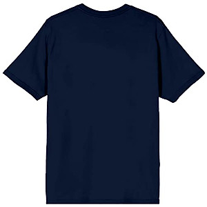 Ted Lasso Roy Kent He's Here! He's There! He's Every F*#King Where! Men's Navy Blue Short Sleeve Crew Neck Tee-Large