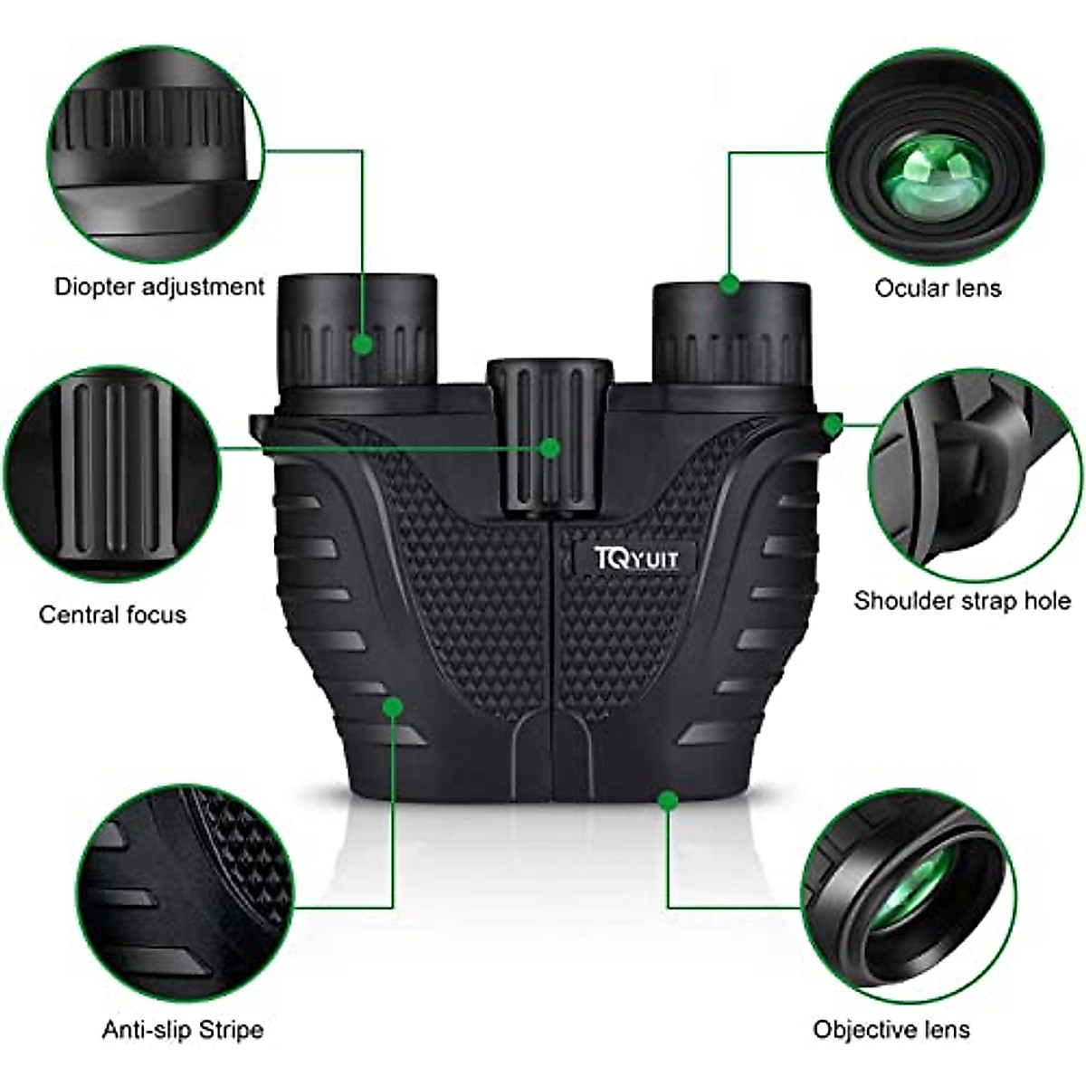 Binoculars 15x25 for Adults and Kids,Waterproof Binoculars with Low Light Night Vision, Durable & Clear Binoculars for Outdoor Sports,Concerts and Bird Watching