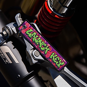 MotoLoot Keychain for Motorcycles, Scooters, Cars and Gifts (Launch Key Graphitti)