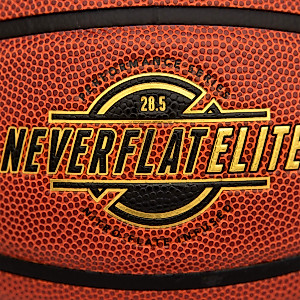 Spalding NeverFlat Elite Indoor-Outdorr Basketball 28.5"