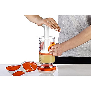 Squooshi Baby Food Pouch Maker/Filler + 12 Small 3.4 oz Pouches/The Filling Station for Homemade Baby Food