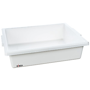 EISCO Utility Tray - Polypropylene Plastic - 14.5 x 13.5 x 5 Inches