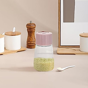 Terrarium Glass Spices Jars 4pcs Barbecue Salt Pepper Sugar Shaker Container Seasoning Shakers Bottles Refillable Bottle Dispenser for Camping Travel Home Glass Containers